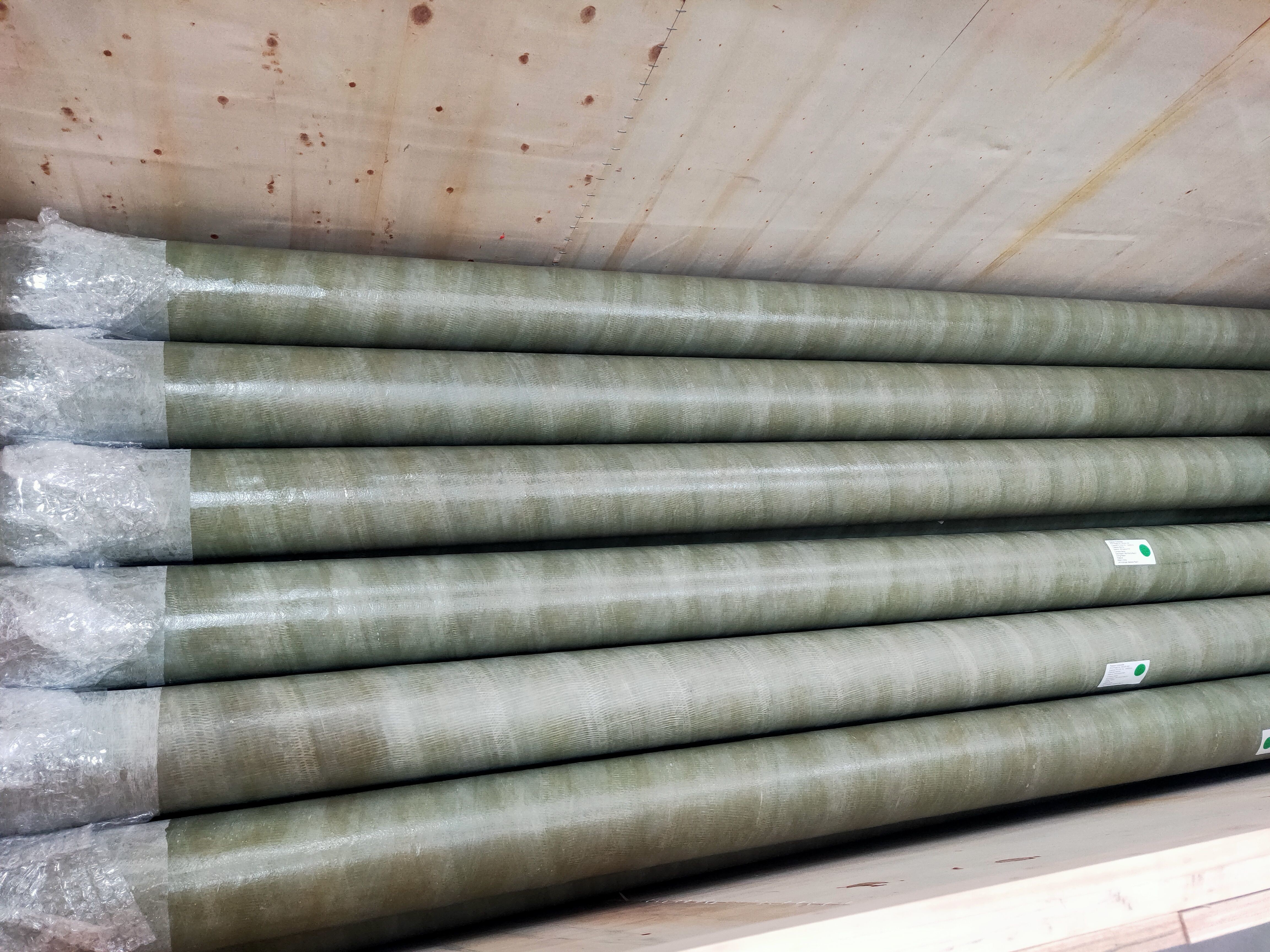Gel Coated Fibreglass Pipe For Construction DIN ASME Standard